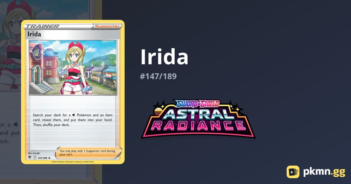 Irida #147/189 Astral Radiance | pkmn.gg