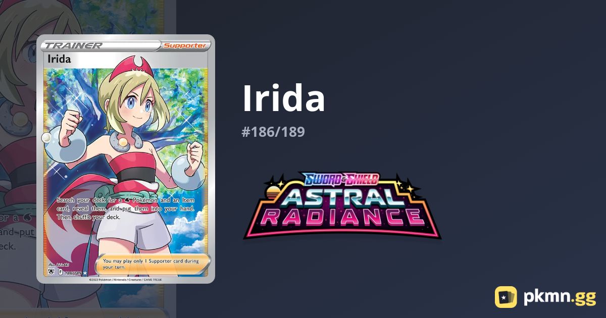 Irida #186/189 Astral Radiance | pkmn.gg