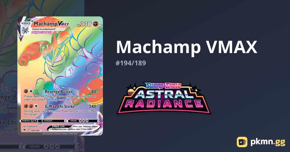 Machamp VMAX #194/189 Astral Radiance | pkmn.gg