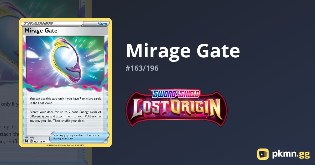 Mirage Gate #163/196 Lost Origin | pkmn.gg