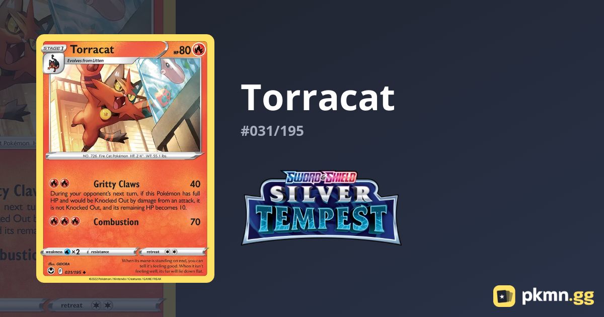Torracat #031/195 Silver Tempest | pkmn.gg