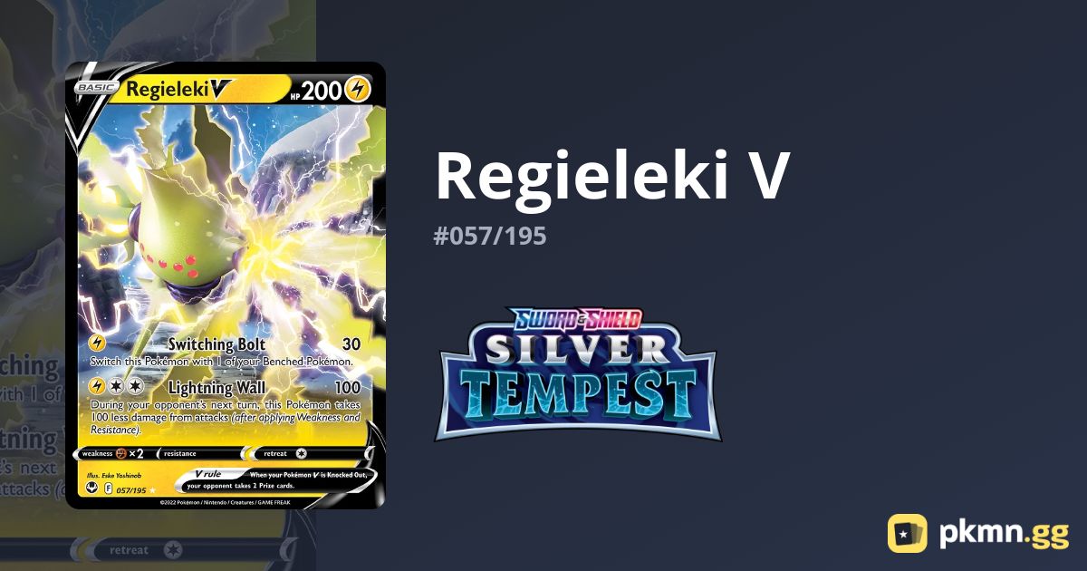 Regieleki V #057/195 Silver Tempest | pkmn.gg