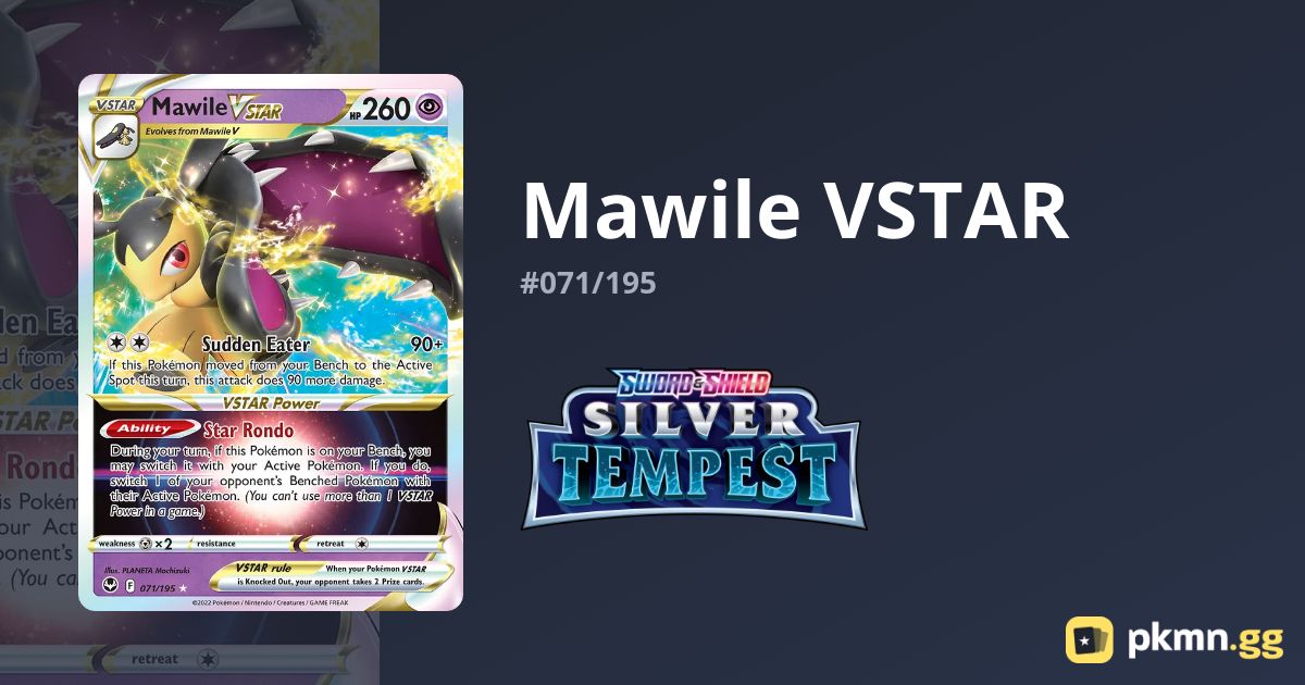 Mawile VSTAR #071/195 Silver Tempest | pkmn.gg