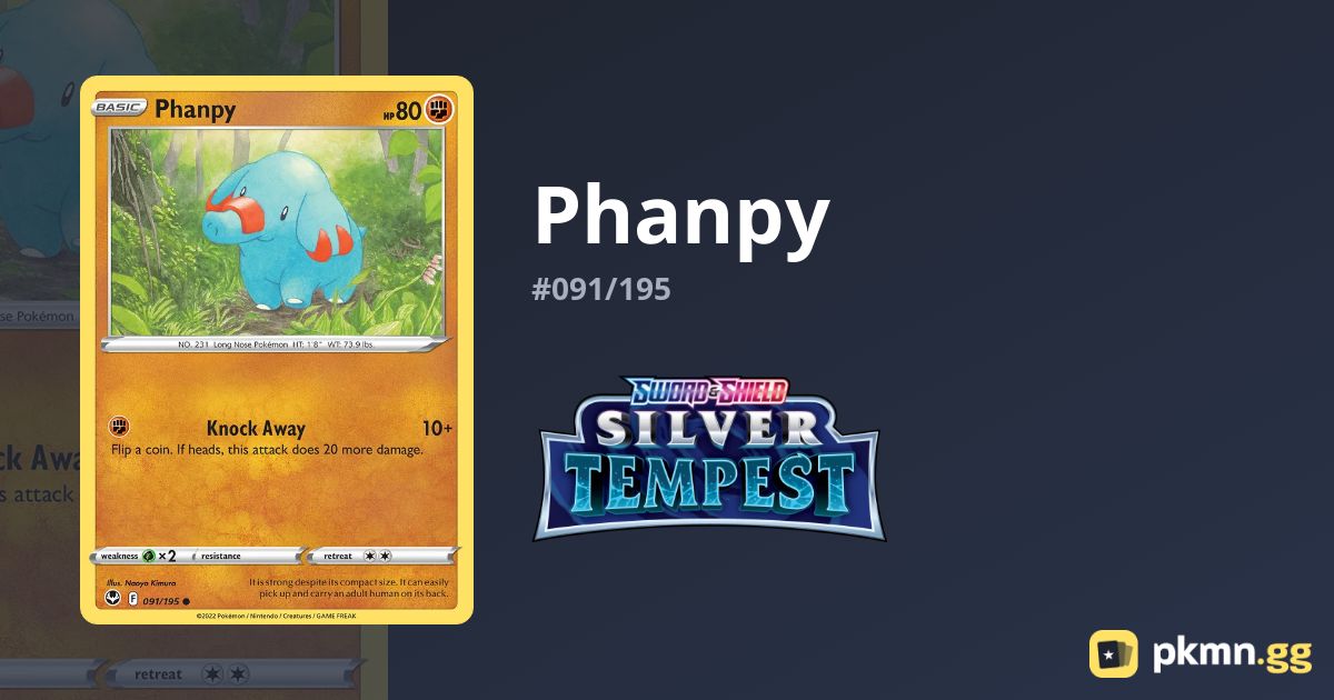 Phanpy #091/195 Silver Tempest | pkmn.gg