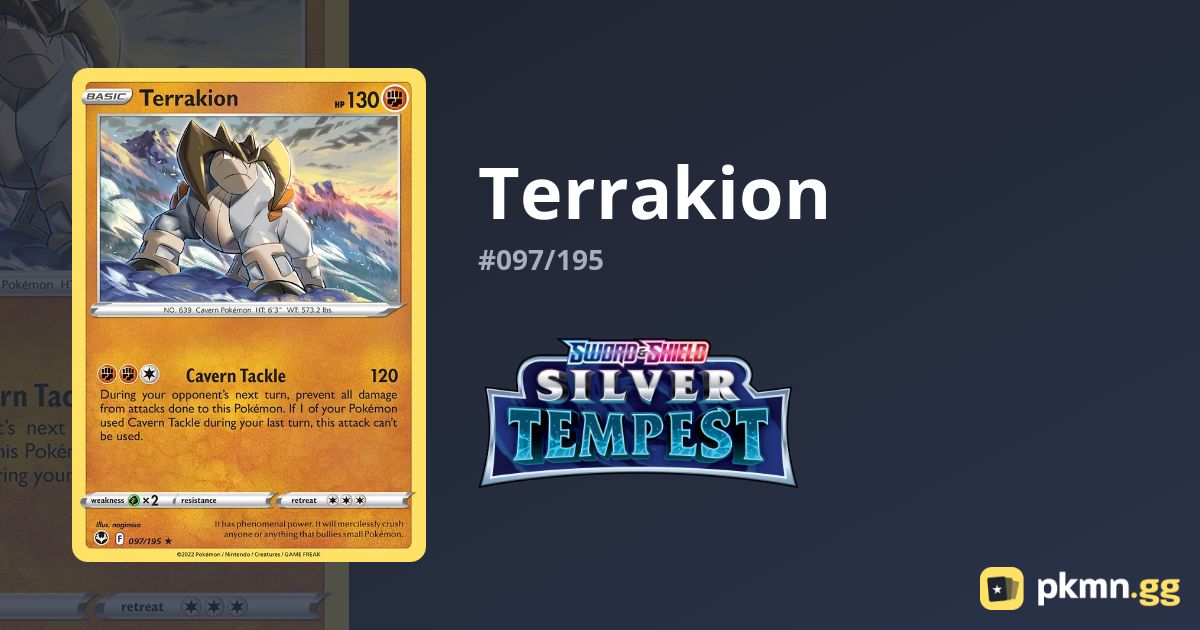 Terrakion #097/195 Silver Tempest | pkmn.gg