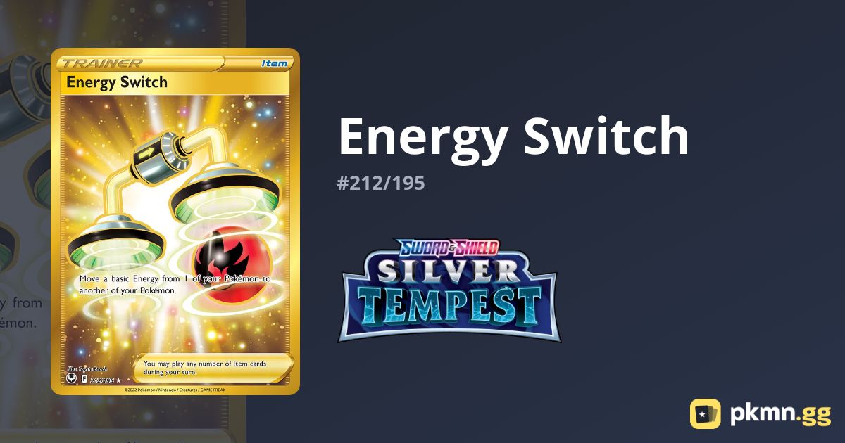 Energy Switch #212/195 Silver Tempest | pkmn.gg