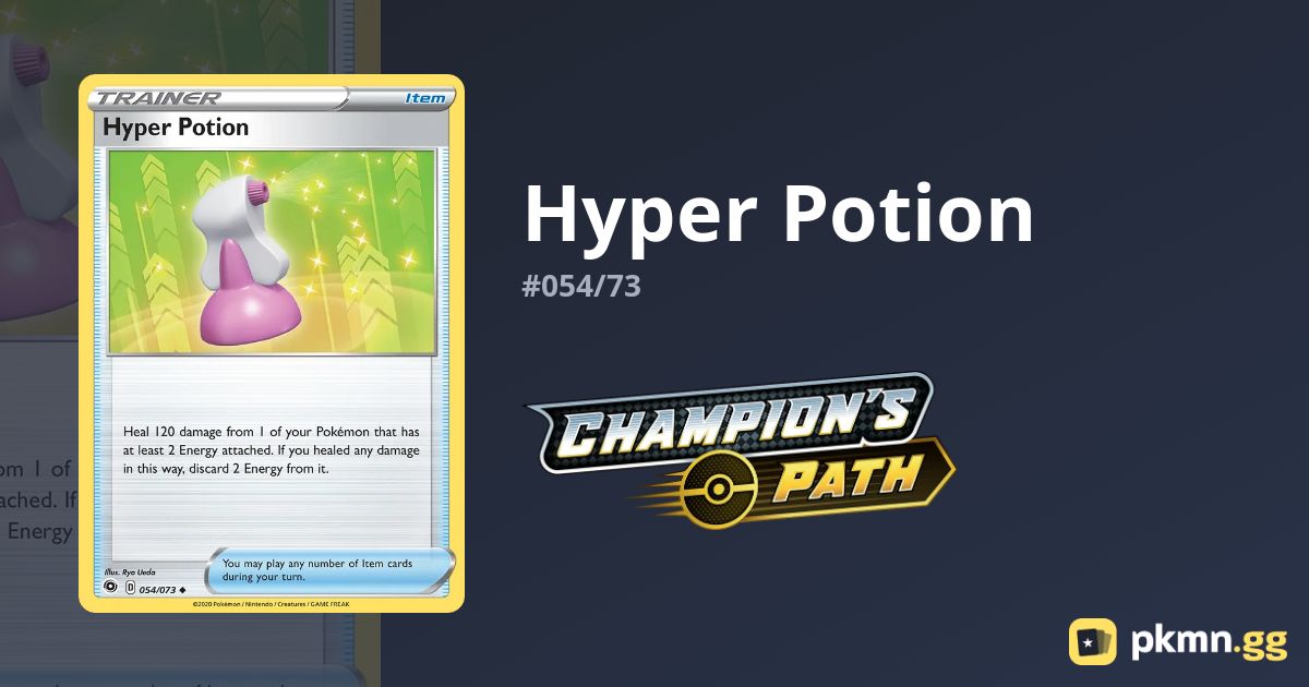 Hyper Potion #054/73 Champion's Path | pkmn.gg
