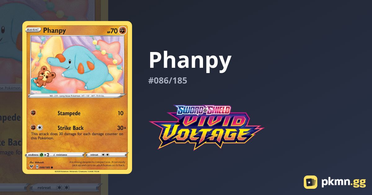 Phanpy #086/185 Vivid Voltage | pkmn.gg