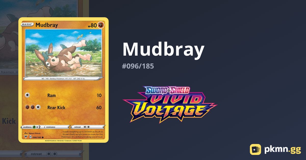 Mudbray #096/185 Vivid Voltage | pkmn.gg