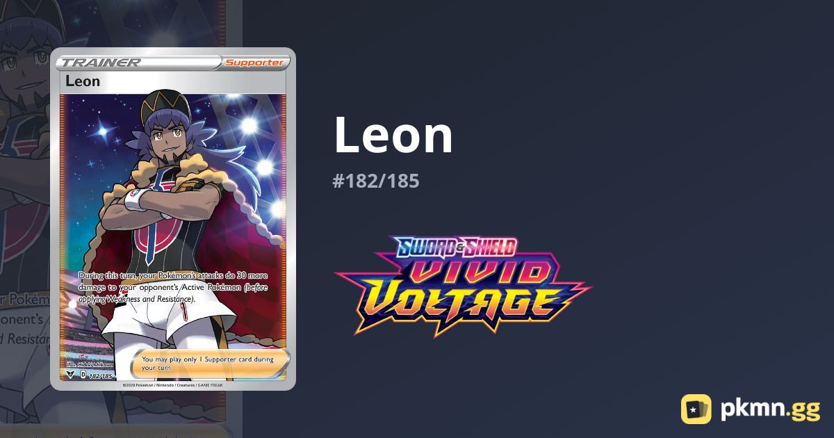 Leon #182/185 Vivid Voltage | pkmn.gg