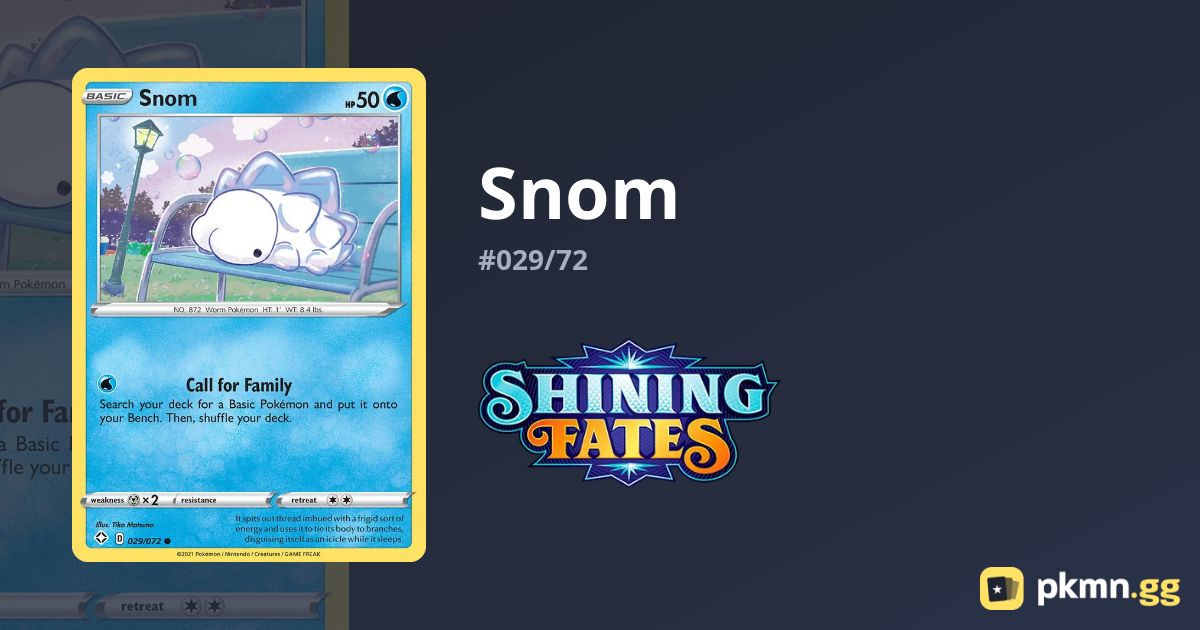 Snom #029/72 Shining Fates | pkmn.gg