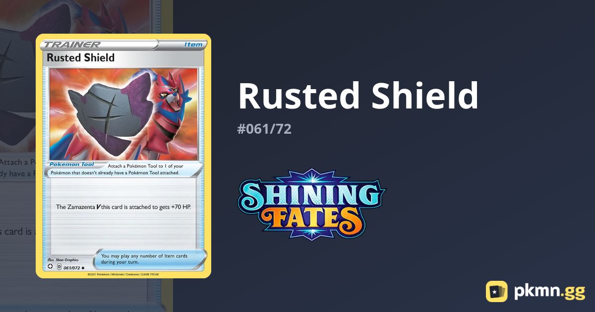Rusted Shield #061/72 Shining Fates | pkmn.gg