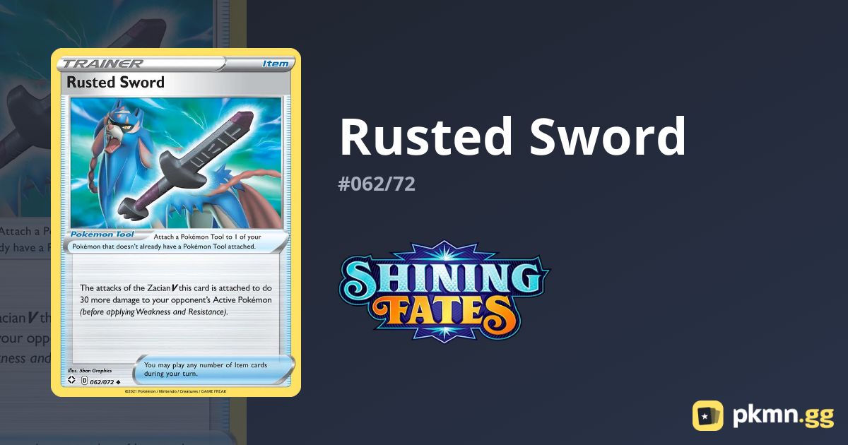 Rusted Sword #062/72 Shining Fates | pkmn.gg