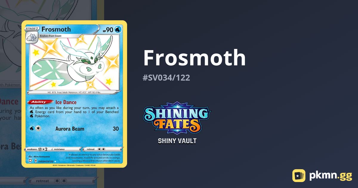Frosmoth #SV034/122 Shiny Vault | pkmn.gg