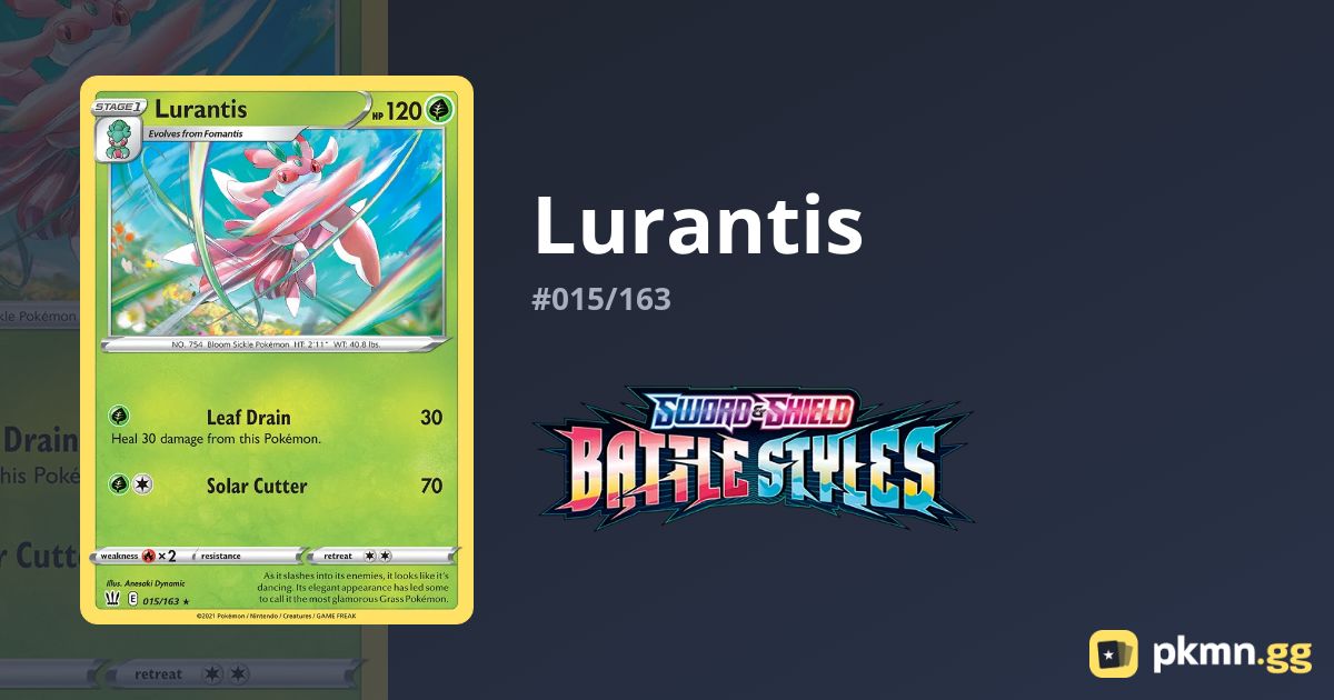 Lurantis #015/163 Battle Styles | pkmn.gg