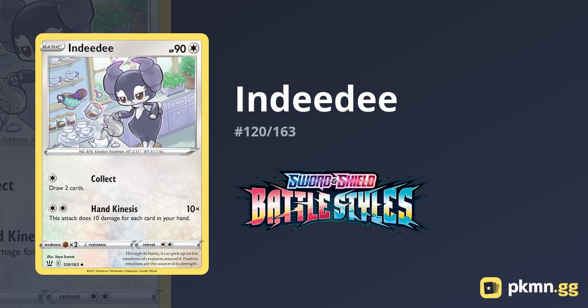 Indeedee #120/163 Battle Styles | pkmn.gg