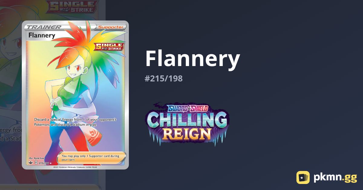 Flannery #215/198 Chilling Reign | pkmn.gg