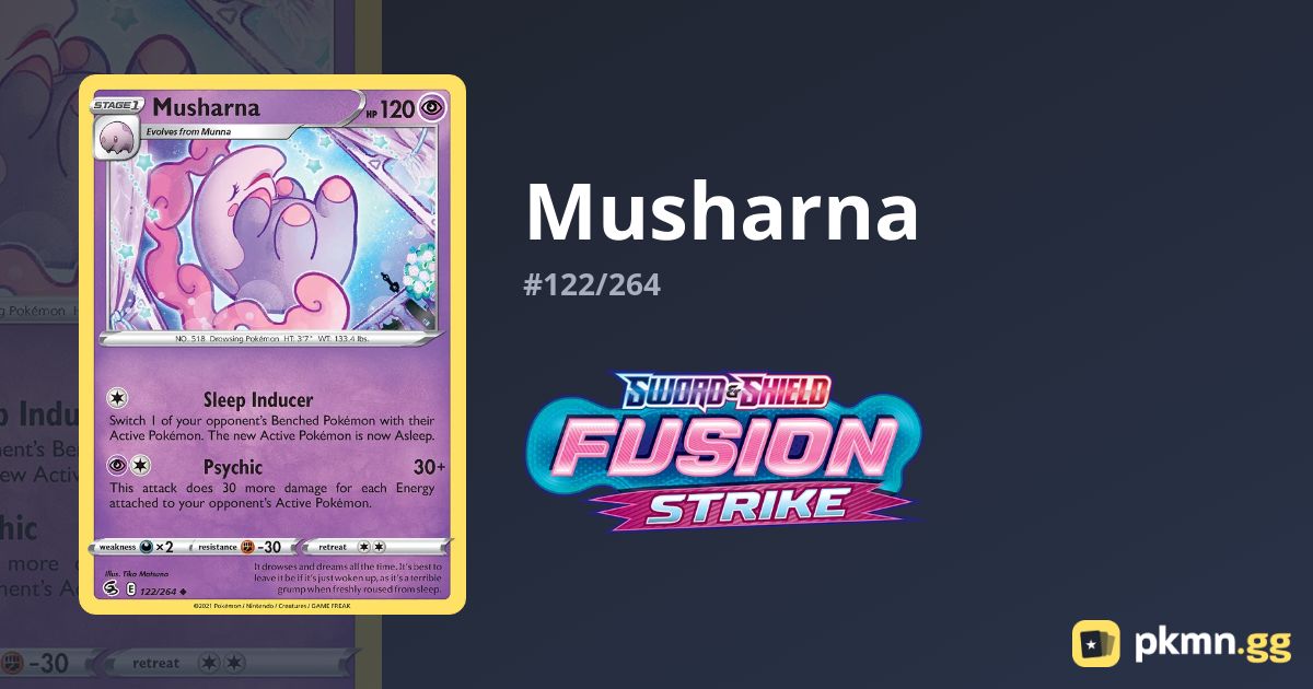 Musharna #122/264 Fusion Strike | pkmn.gg