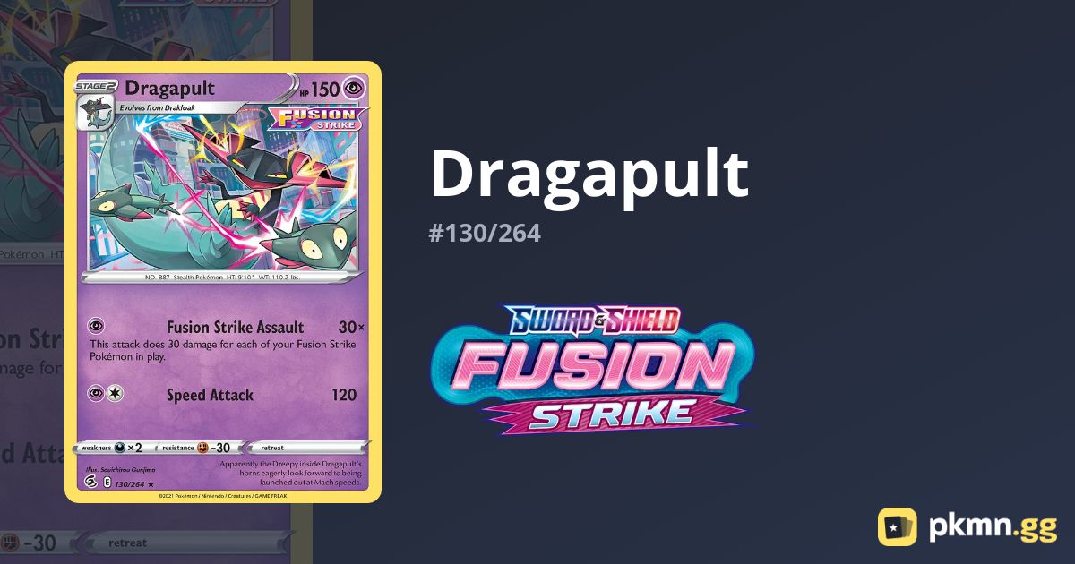 Dragapult #130/264 Fusion Strike | pkmn.gg