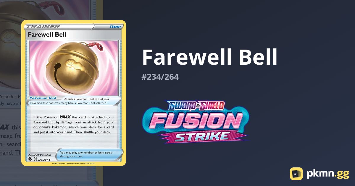 Farewell Bell #234/264 Fusion Strike | pkmn.gg
