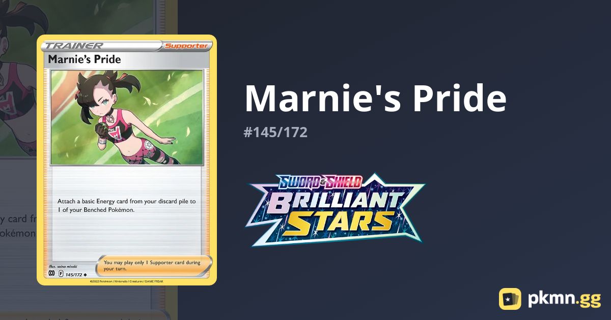 Marnie's Pride #145/172 Brilliant Stars | pkmn.gg