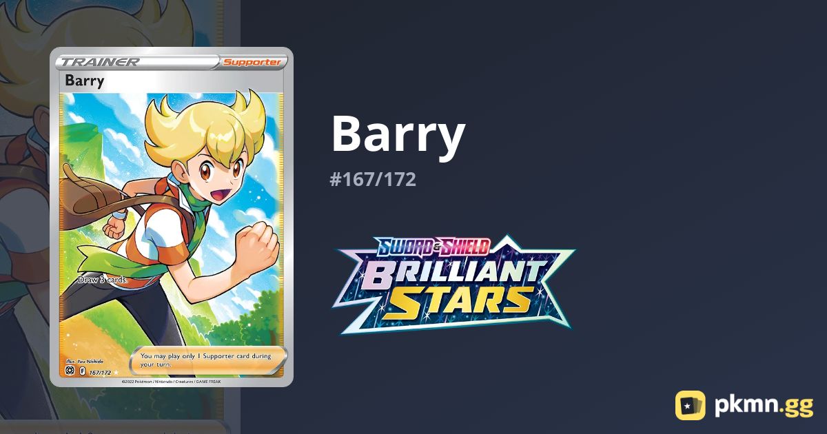 Barry #167/172 Brilliant Stars | pkmn.gg