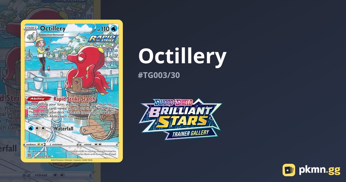 Octillery #TG003/30 Brilliant Stars Trainer Gallery | pkmn.gg