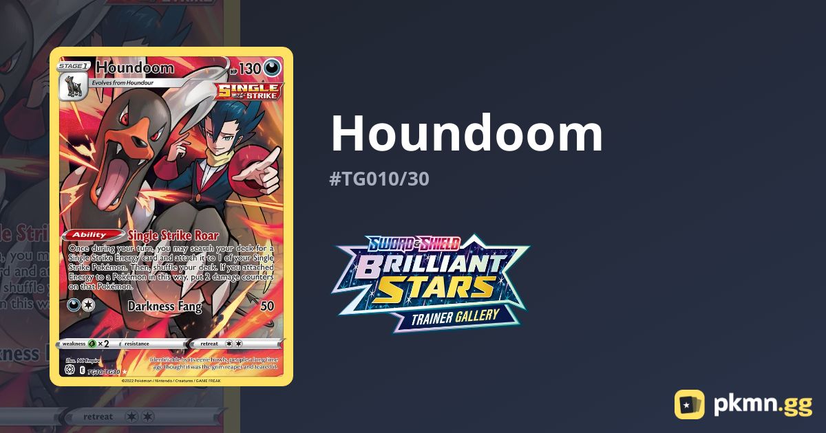 Houndoom #TG010/30 Brilliant Stars Trainer Gallery | pkmn.gg