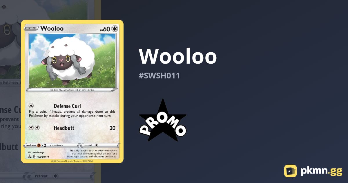 Wooloo SWSH011 SWSH Black Star Promos | pkmn.gg