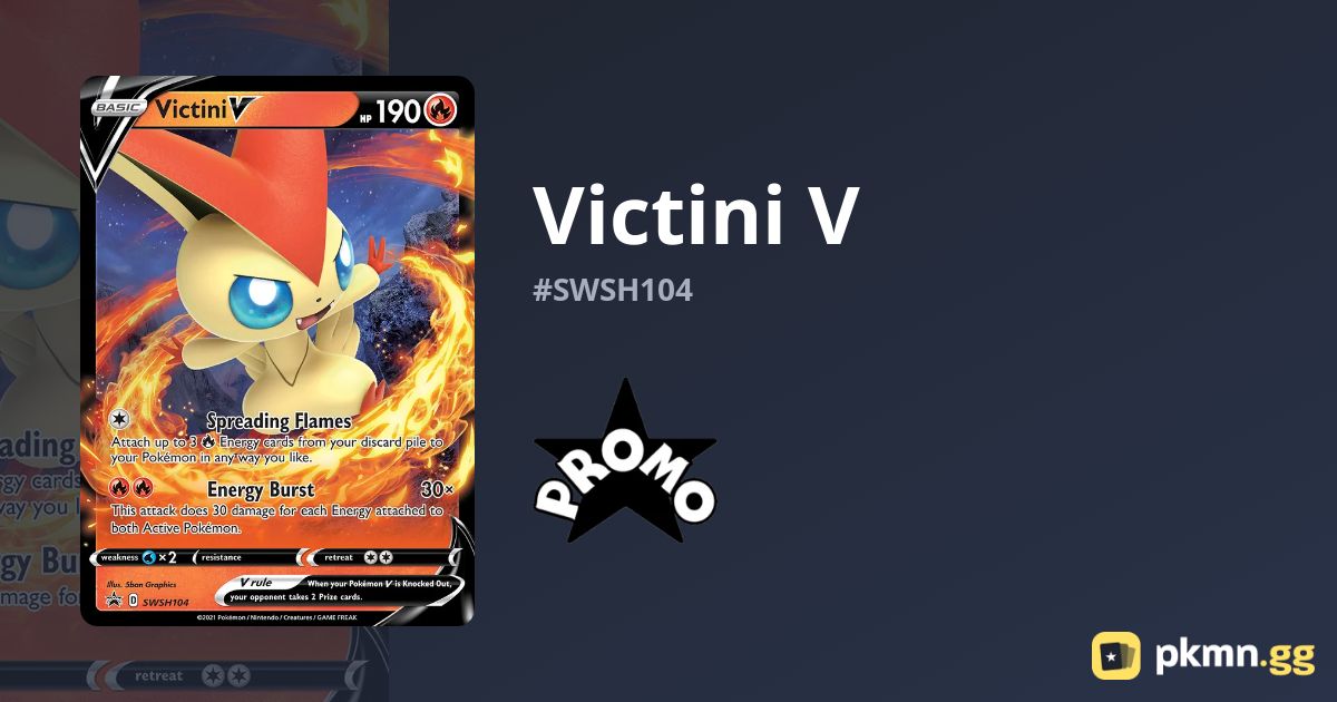 Victini V SWSH104 SWSH Black Star Promos | pkmn.gg