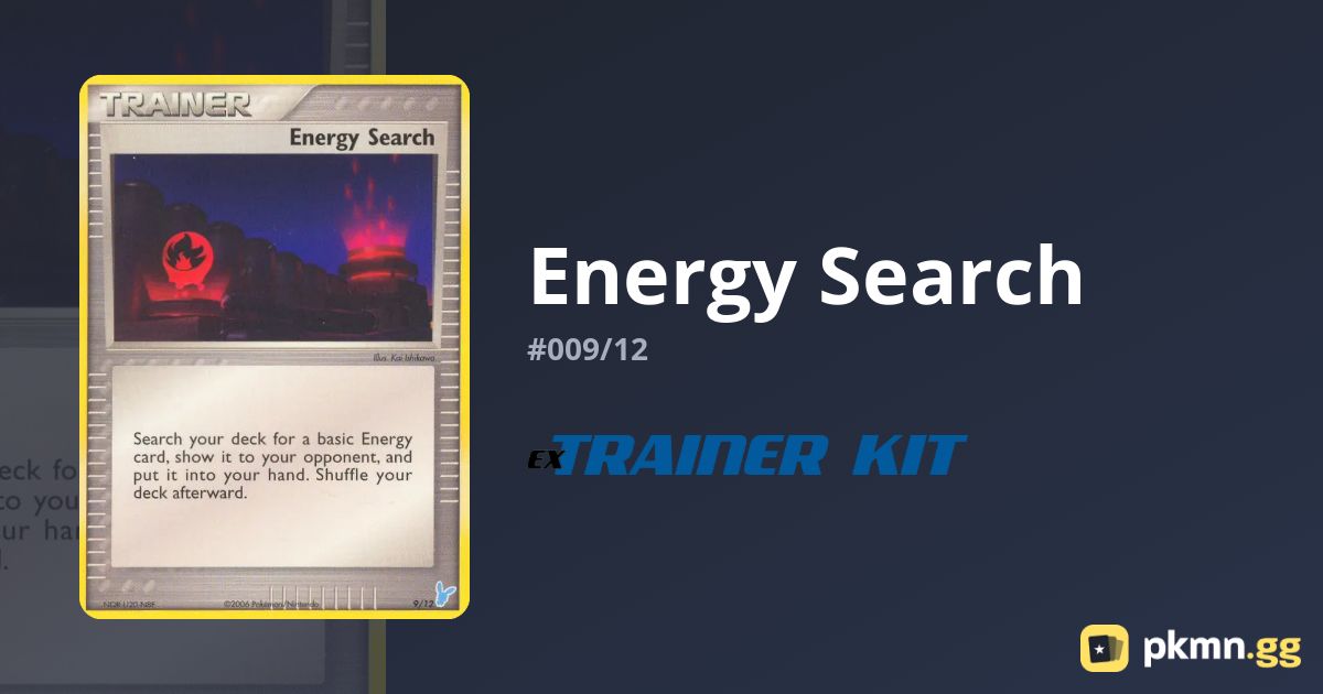 Energy Switch #009/12 EX Trainer Kit 2 Minun | pkmn.gg