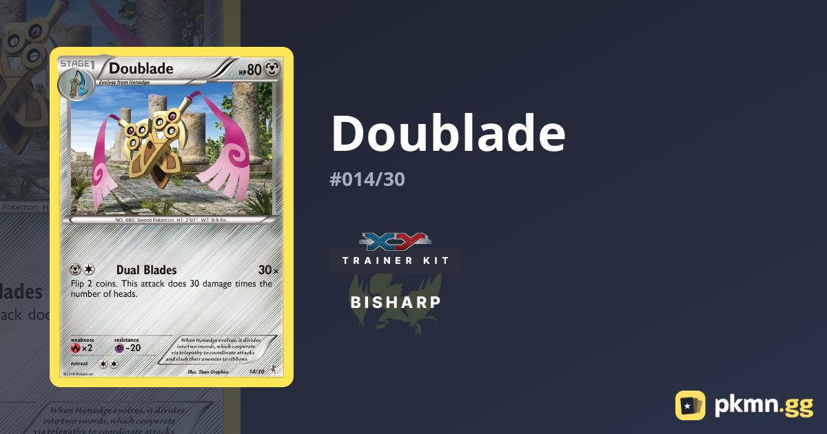 Doublade #014/30 XY Trainer Kit Bisharp | pkmn.gg