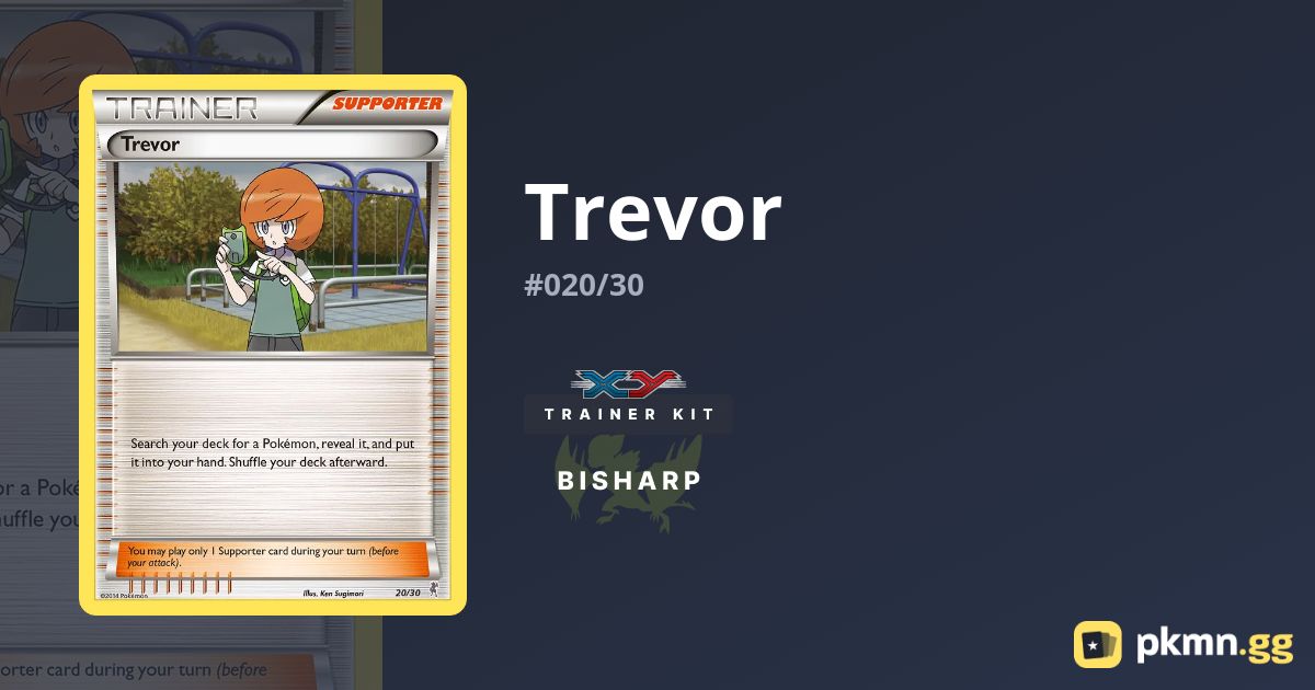 Trevor #020/30 XY Trainer Kit Bisharp | pkmn.gg