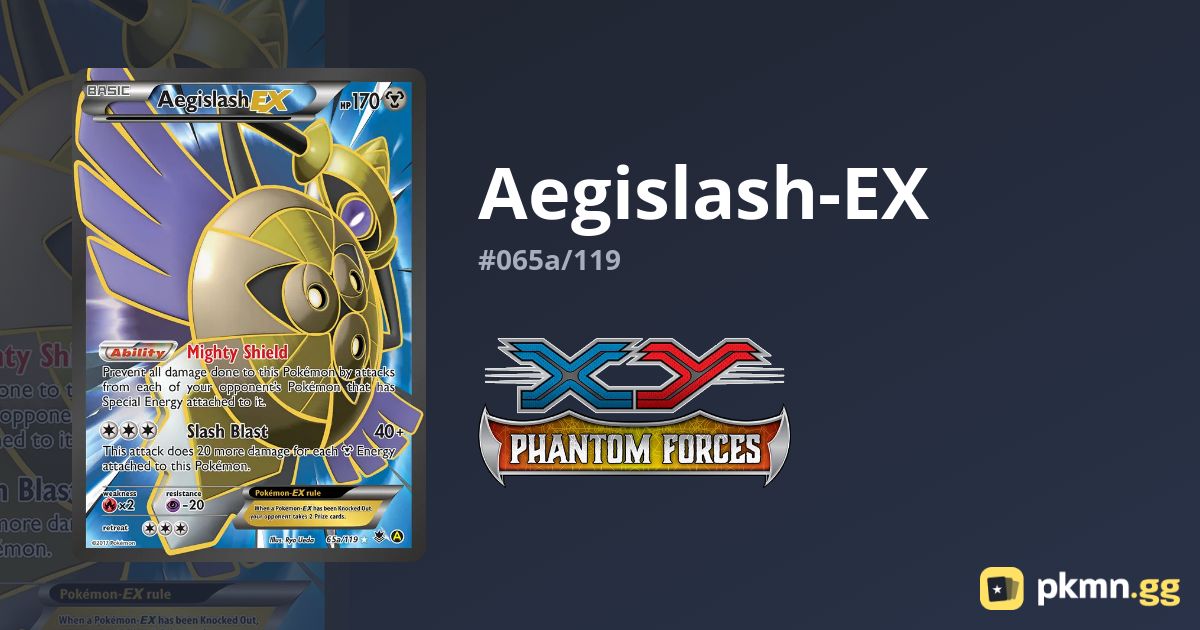 Aegislash-EX #065a/119 Phantom Forces | pkmn.gg