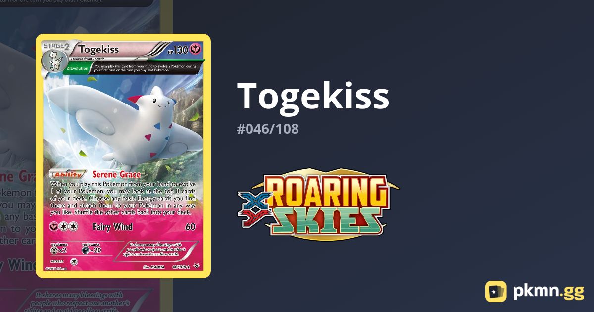 Togekiss #046/108 Roaring Skies | pkmn.gg