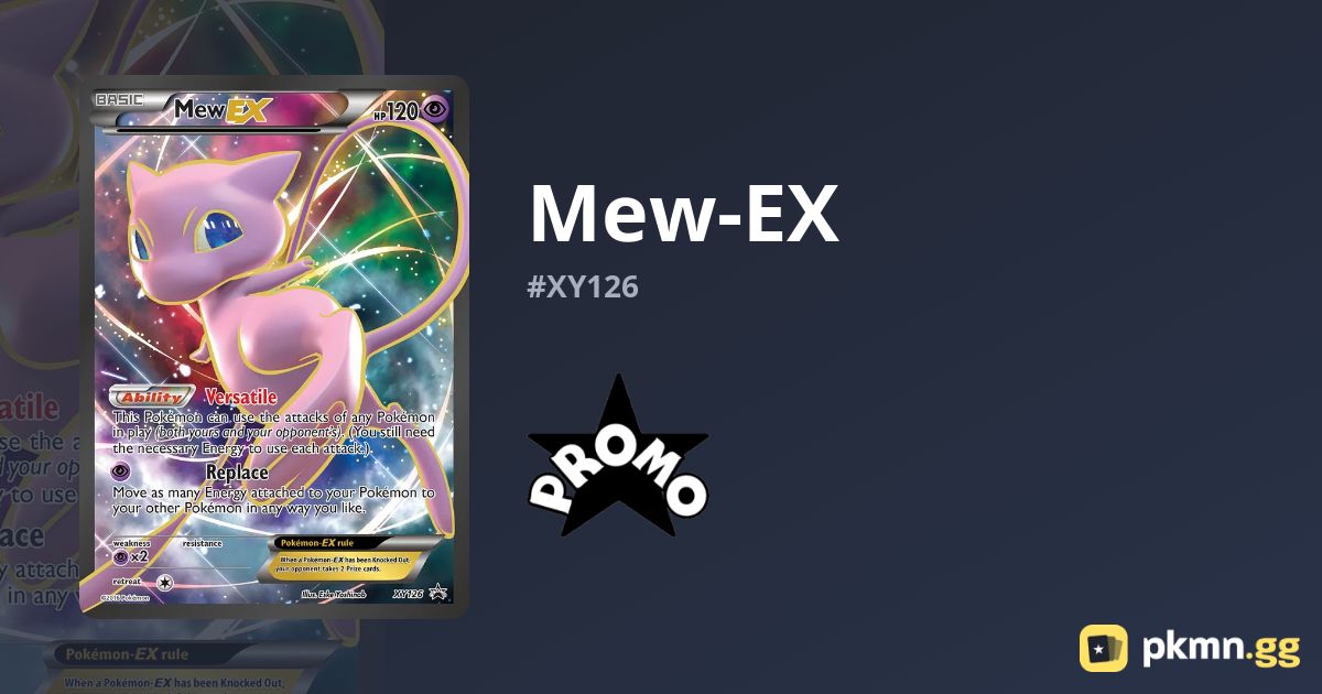 Mew-EX XY126 XY Black Star Promos | pkmn.gg