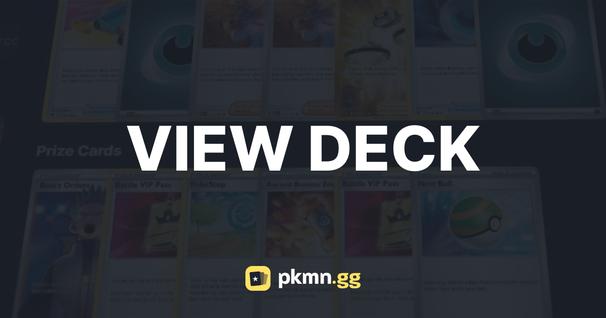 Miraidon Flaaffy - Decks | pkmn.gg