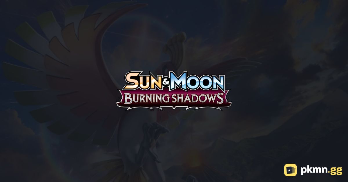 Burning Shadows | Track and Price Pokemon Cards | pkmn.gg